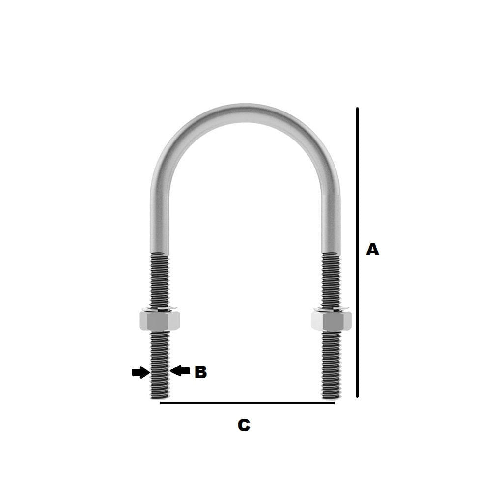 Grampo U Com Porca - Rudge Ramos